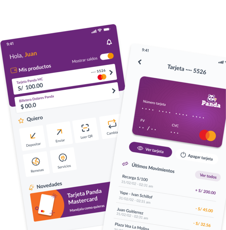 Pago de servicios - Billetera Panda